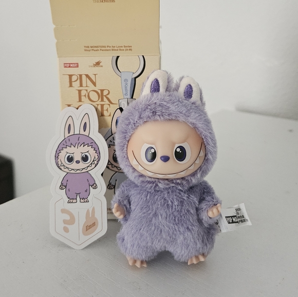 POP MART | Toys | Pin For Love Labubu Mini Keychain Letter | Poshmark